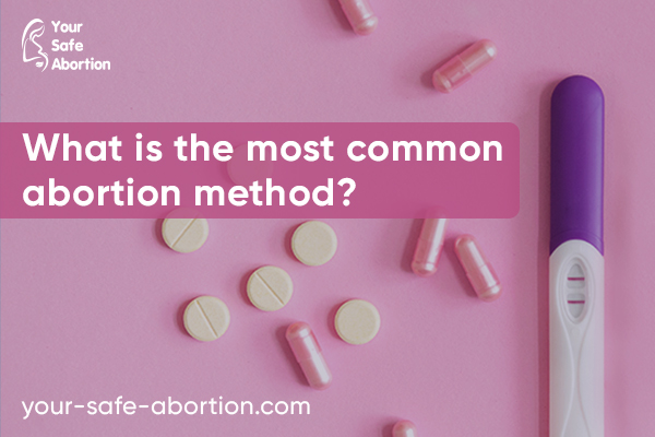 What is the most common method of abortion?